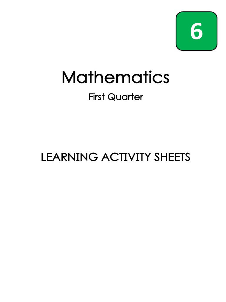 Grade 6 Mathematics Final | PDF | Abstract Algebra | Mathematical Concepts