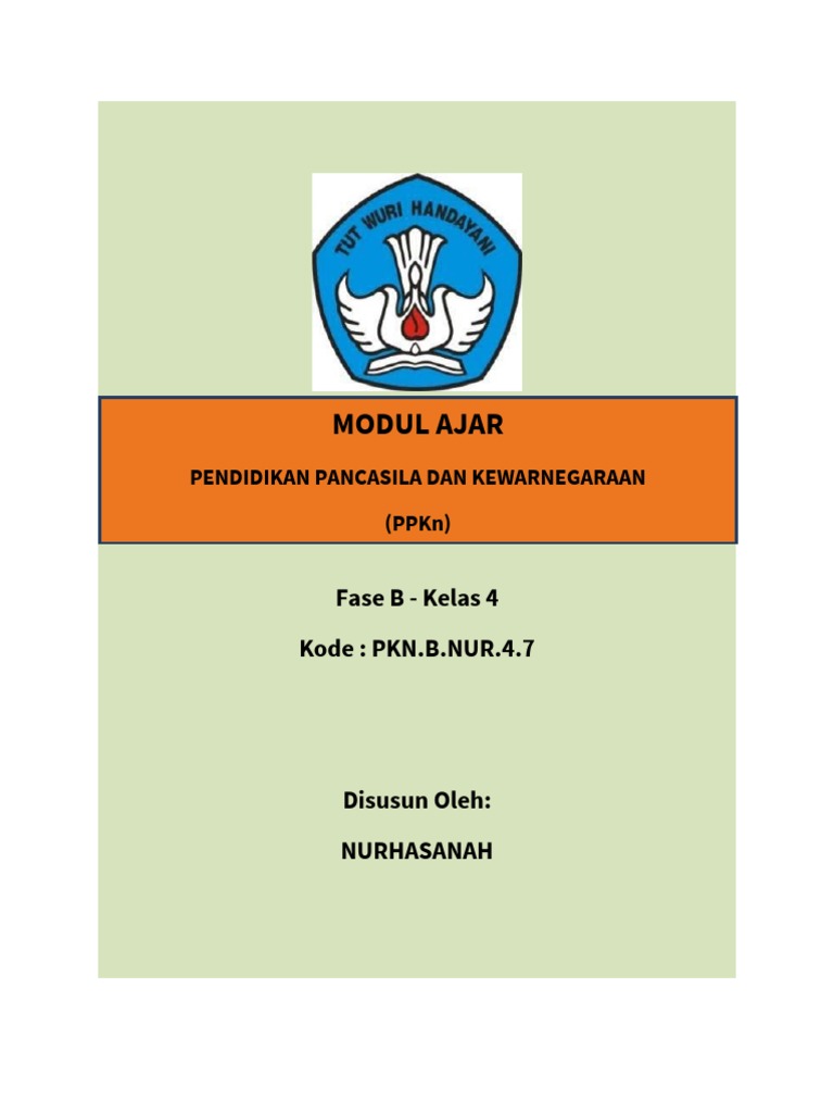 Modul Ajar PKN Fase B | PDF | Karier & Perkembangan