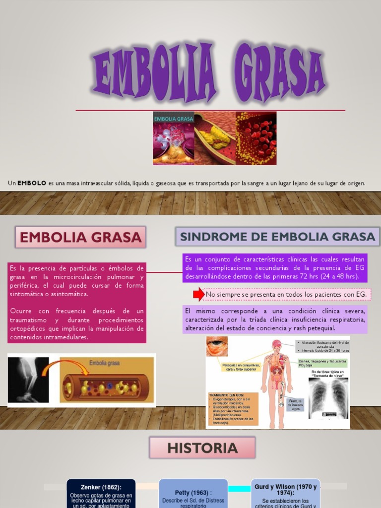 Seminario Embolia Grasa-Final | PDF | Embolia | Hueso