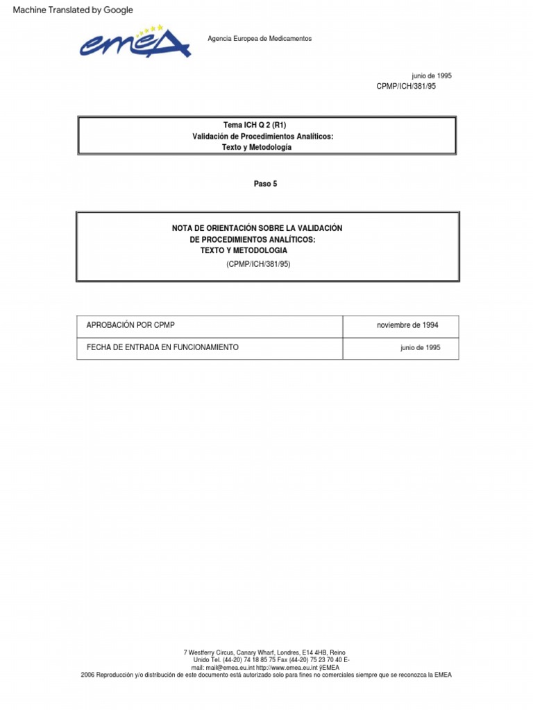 Ich Q 2 r1 Validation Analytical Procedures Text Methodology Step 5 ...