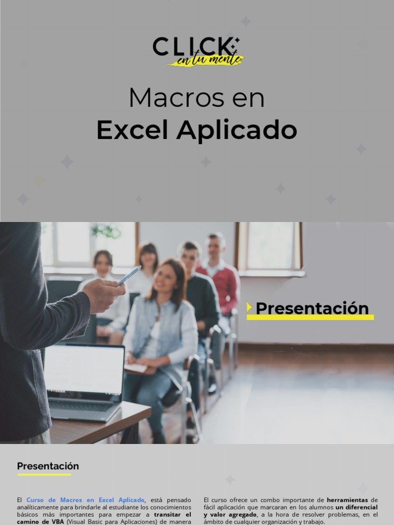 Propuesta Macros en Excel 2022 | PDF | Microsoft Excel | Visual Basic para Aplicaciones