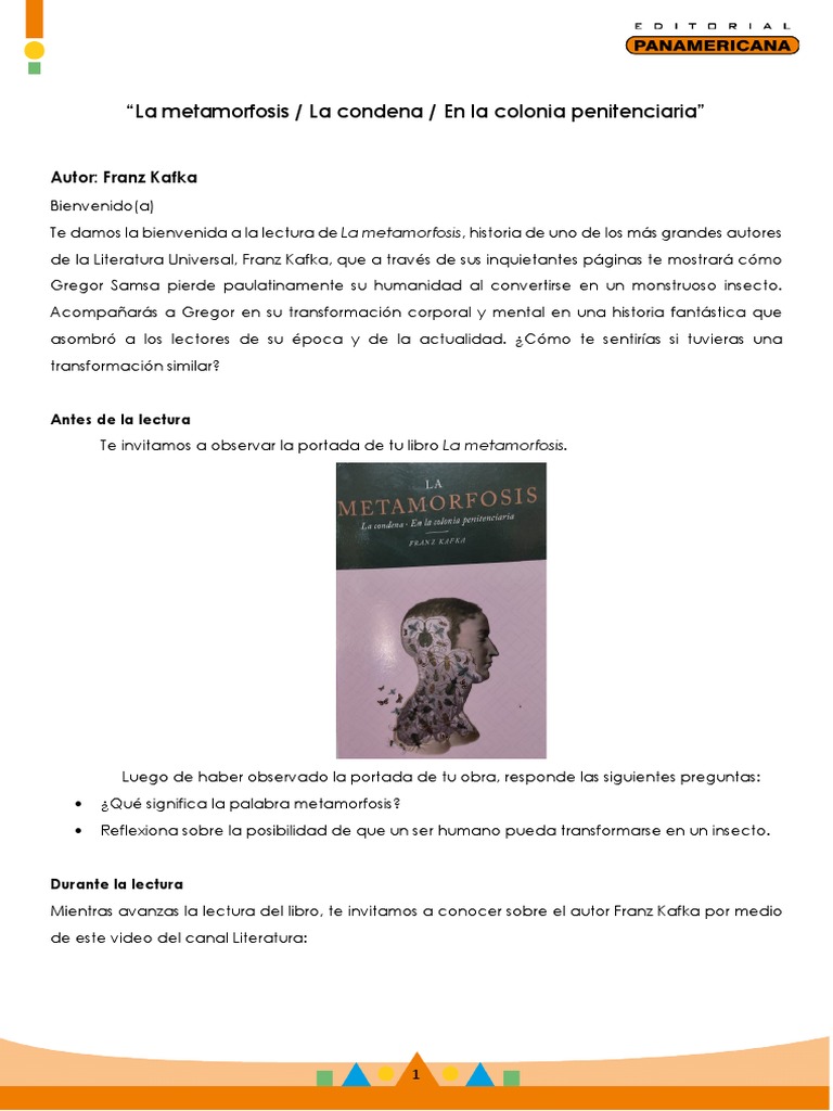 La Metamorfosis | PDF | La metamorfosis | Franz Kafka