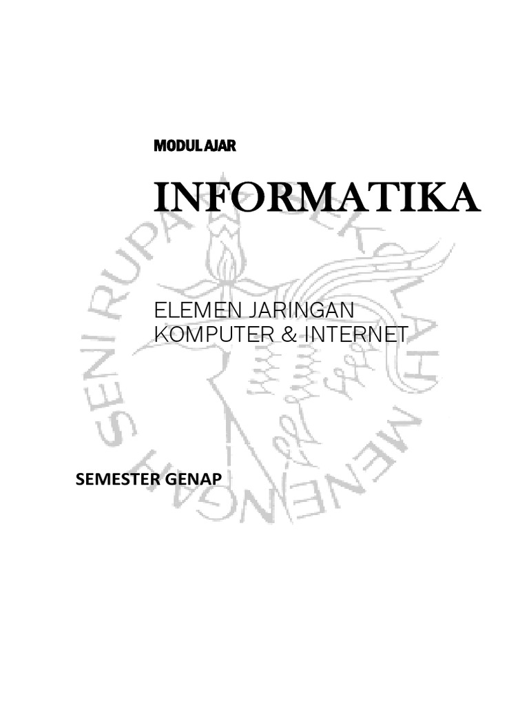 Modul Informatika - Jaringan Komputer Dan Internet - SMSR | PDF | Seni | Komputer
