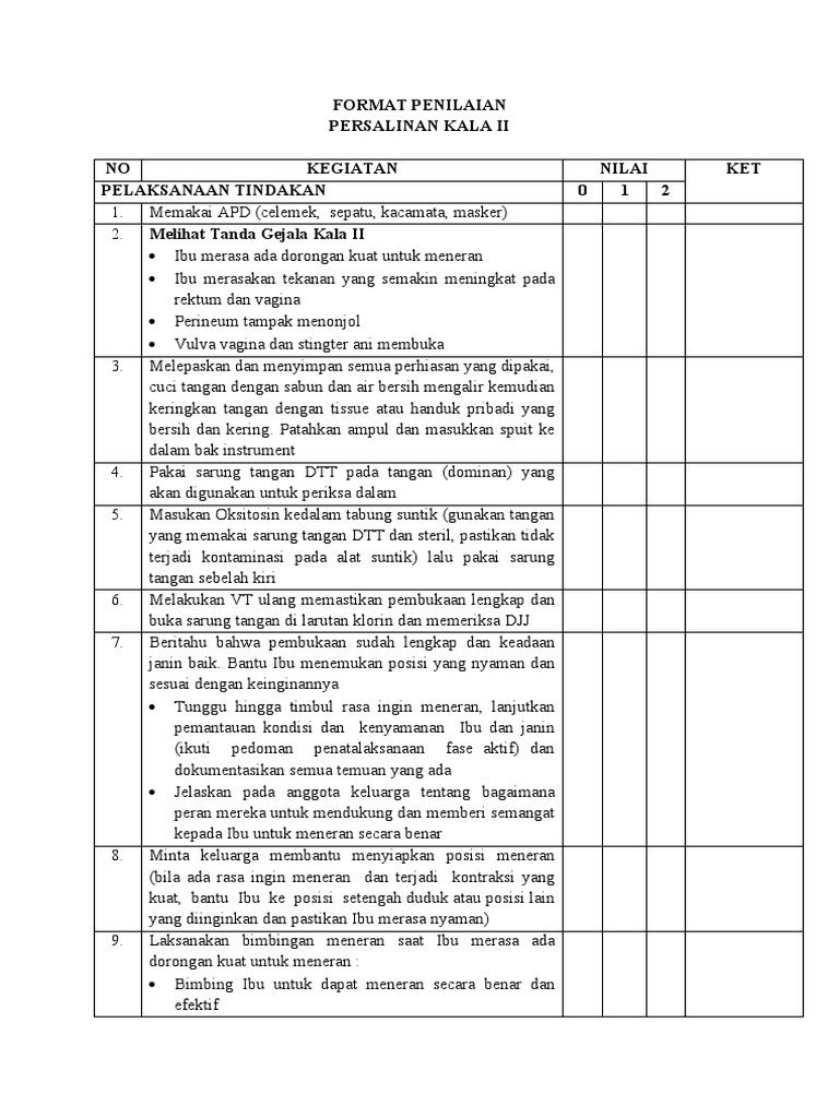 Daftar Tilik Apn Kala Ii | PDF