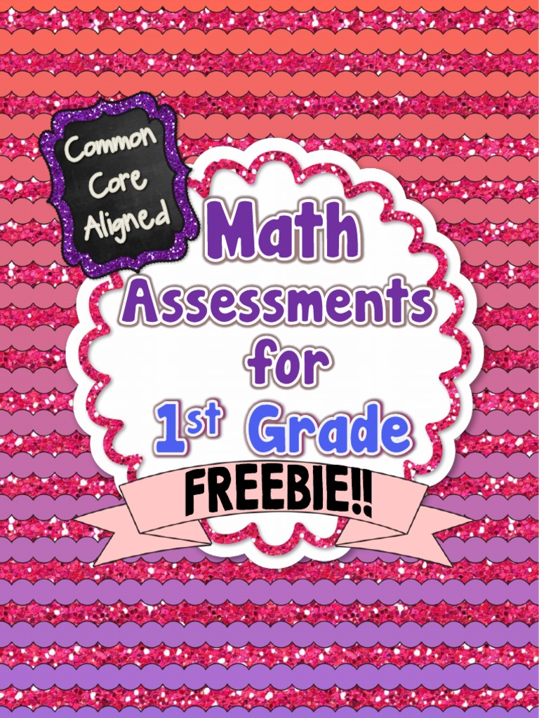 Common Core Math Assessments For Grade1 | PDF