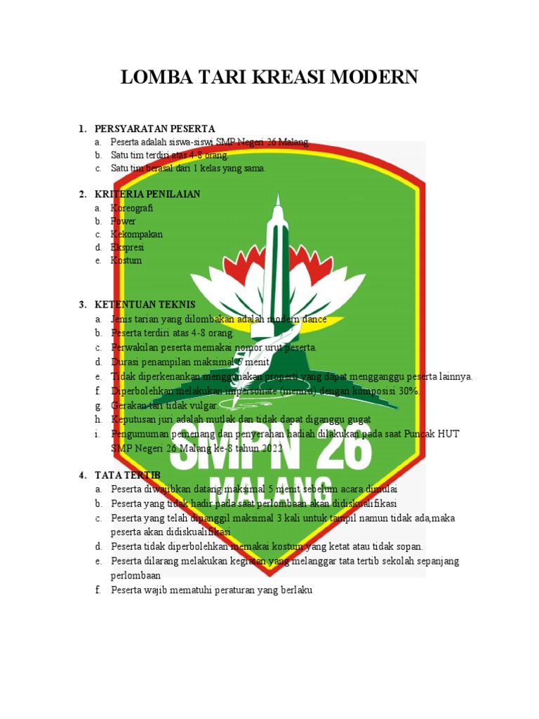 Juknis Lomba Classmeet | PDF