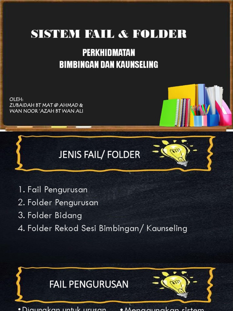 Slaid Sistem Fail & Folder | PDF