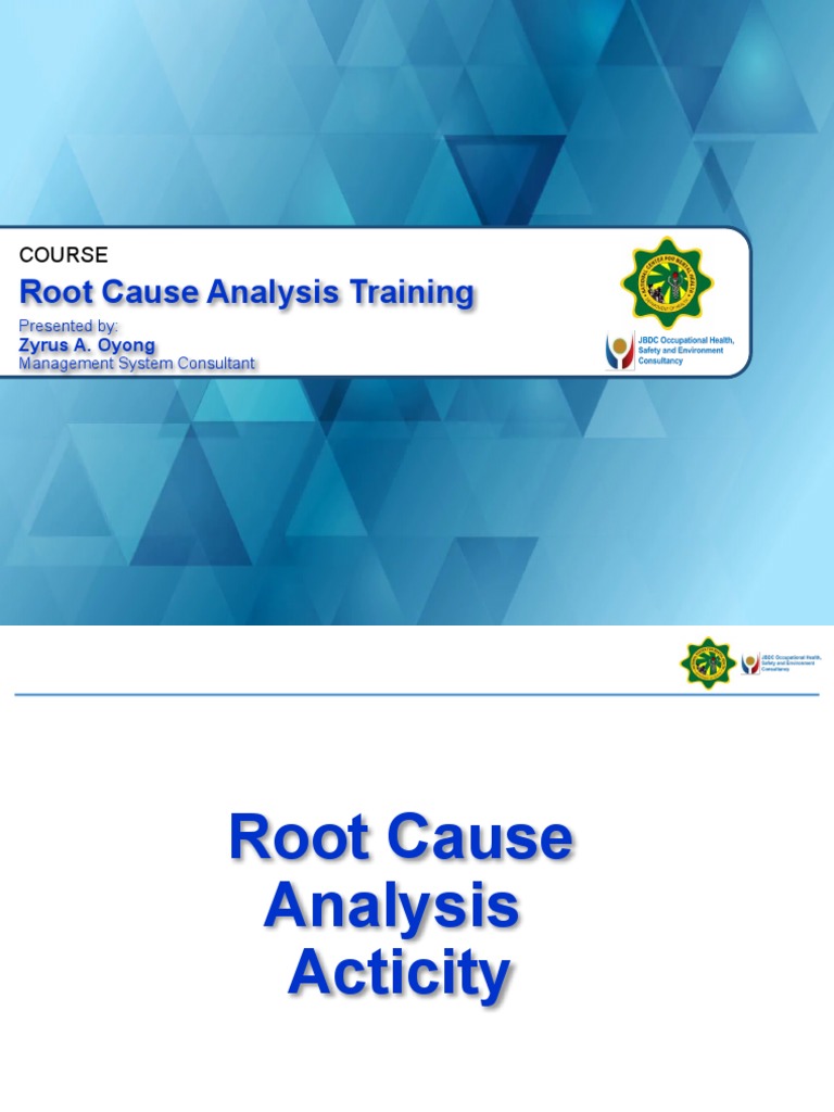 Root Cause Analysis Training: Course | PDF | Evaluation | Business Process