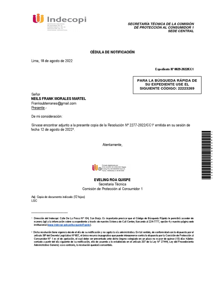 CN 2277 DTE - Signed | PDF | Protección al Consumidor | Gobierno