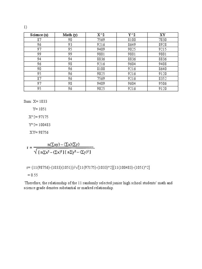 Science X Math Y X 2 Y 2 XY PDF