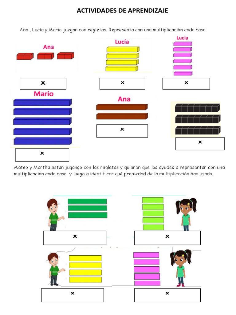Multiplicación Con Regletas | PDF