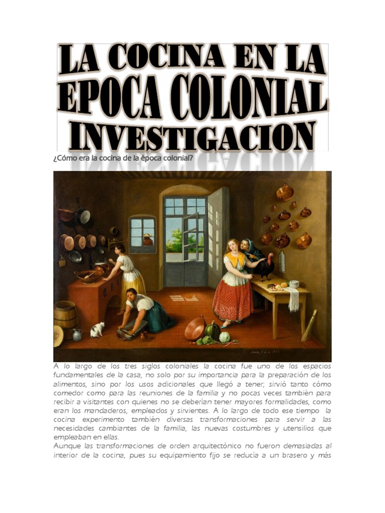 Cocina Colonial Historica Spanish Colonial Kitchen Hi Res Stock