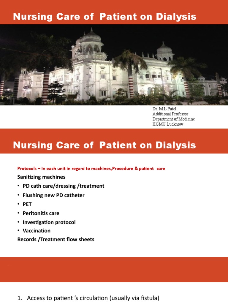 Nursing Care of Patient On Dialysis 10 | PDF | Hemodialysis | Hypertension