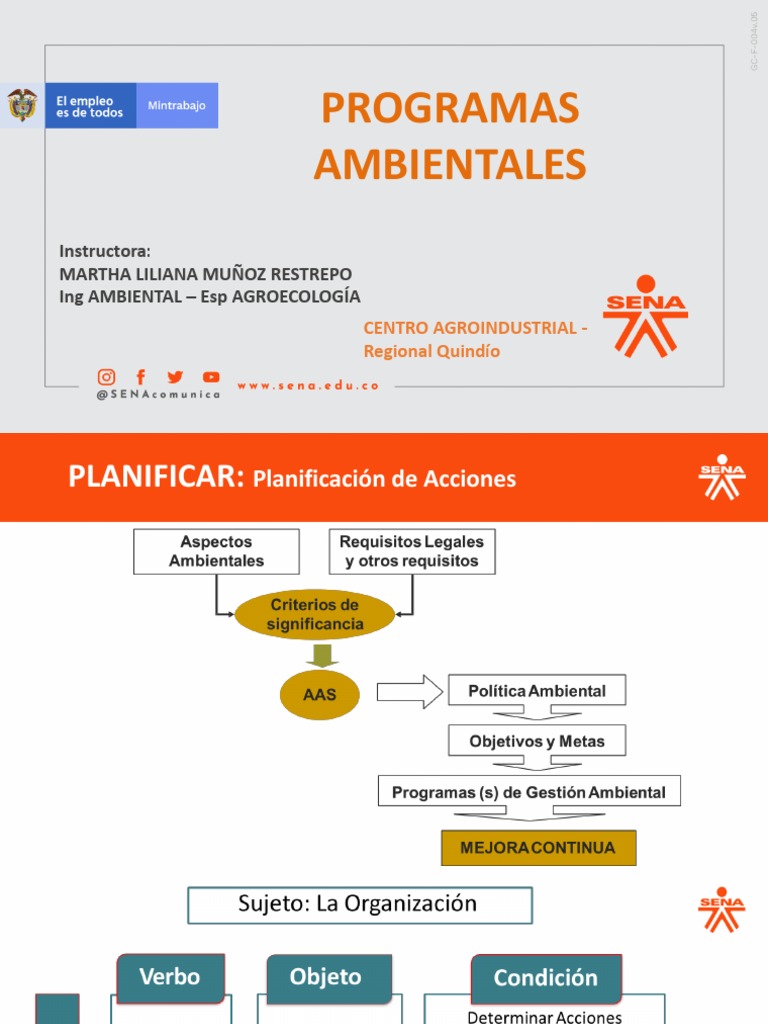 Programas Ambientales | PDF | Planificación | Economias