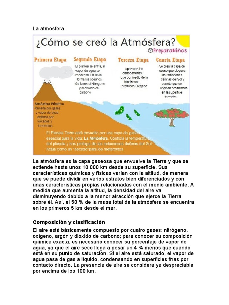 La Atmosfera | PDF | Atmósfera de tierra | Gases de efecto invernadero