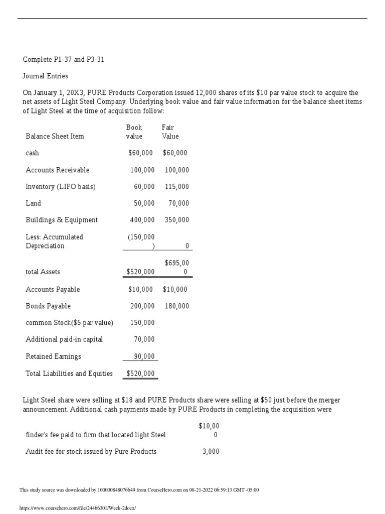 1 | Download Free PDF | Book Value | Financial Markets