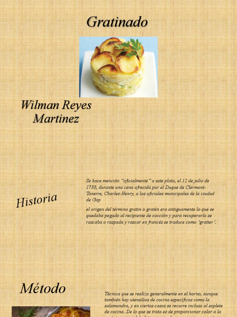 Gratinado | PDF | Salsa | Postres