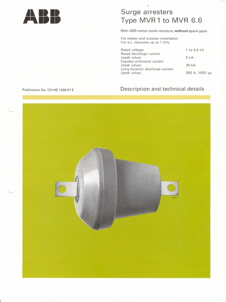 Datasheet MVR 1 To MVR 6.6 (E) | PDF