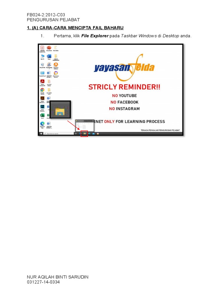 Cara-Cara Membuka Dan Menyimpan Fail Di Dokumen | PDF