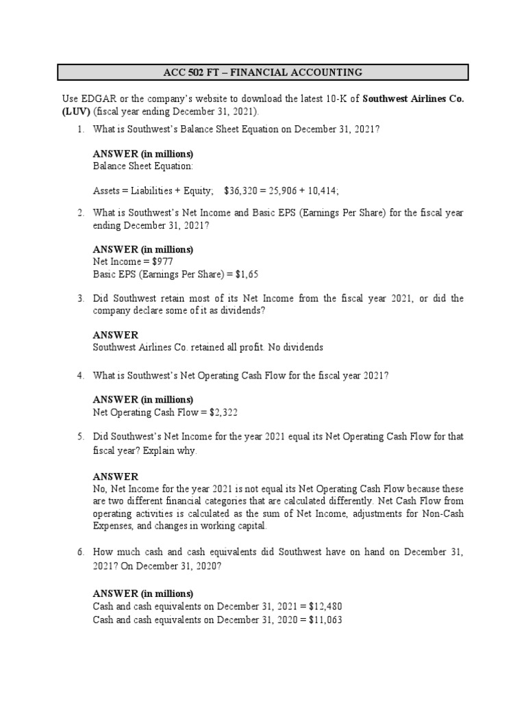 Mini-Case 1 Answer | PDF | Equity (Finance) | Book Value