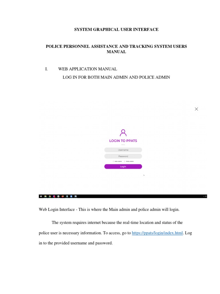 Ppats System Gui Manual | PDF | User (Computing) | Smartwatch