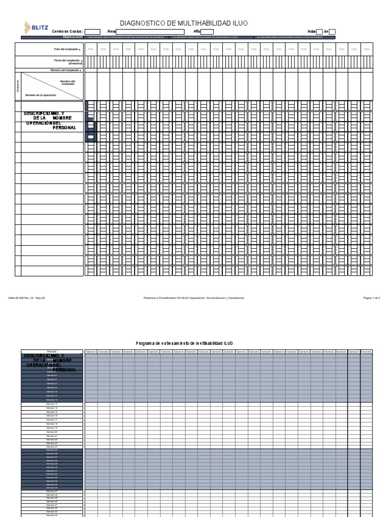 Diagnóstico de Multihabilidad ILUO | PDF