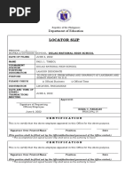 DEPED LOCATOR-SLIP Sample | PDF | Government | Business