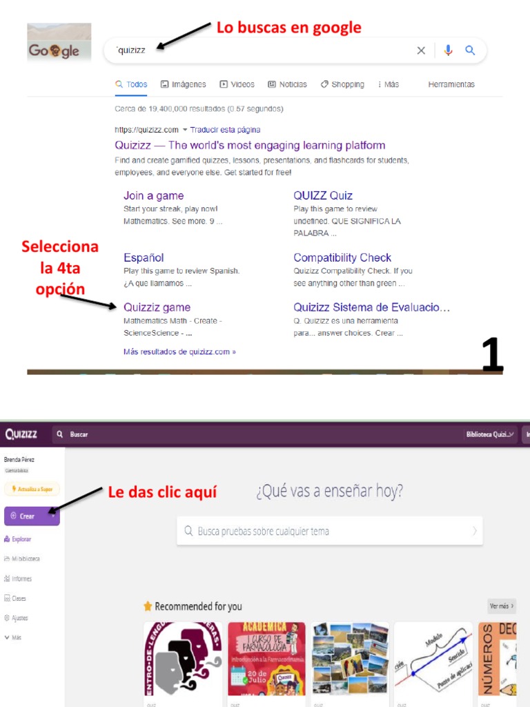 Pasos de Cómo Usar Quizizz | PDF