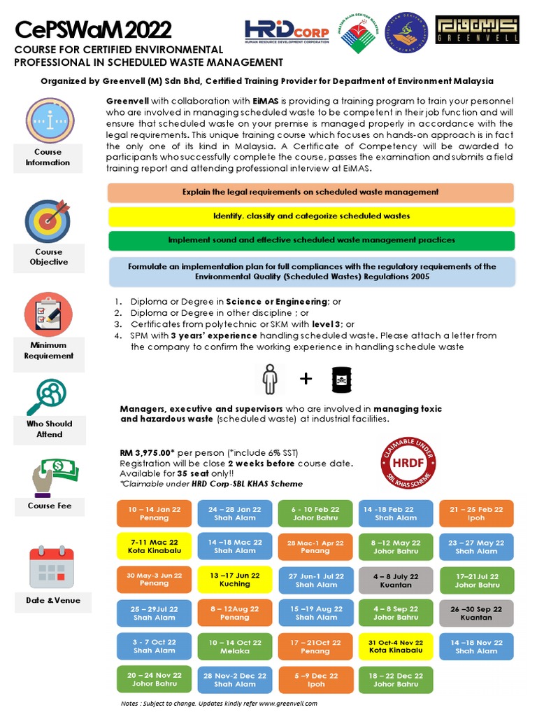Certified Environmental Professional Course | PDF | Waste Management ...