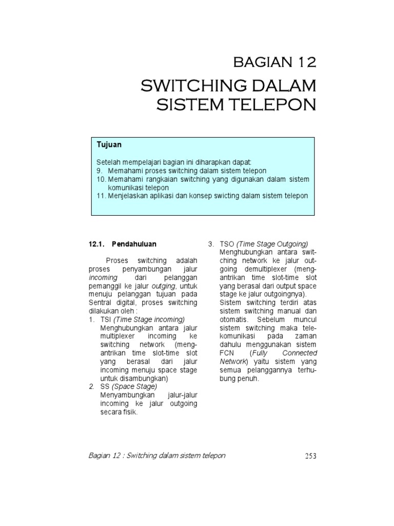 KONEKSIVITAS SWITCHING | PDF