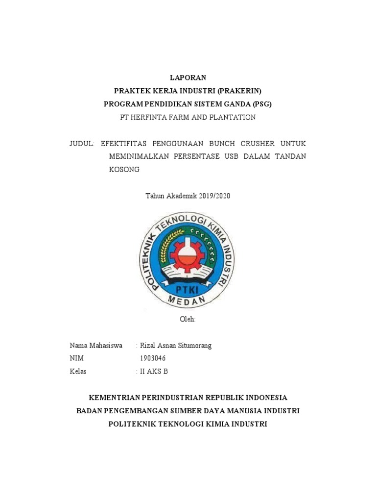 Efektivitas Bunch Crusher pada Tandan Kosong | PDF