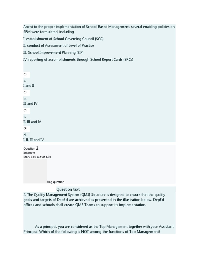 Principle I Review | PDF | Quality Management System | Schools