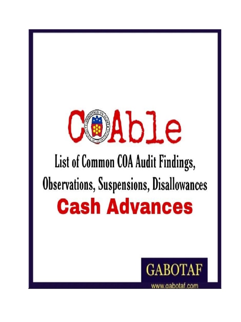 COAble Common COA Findings | PDF | Employment | Salary COAble Common COA Findings | PDF | Employment | Salary
