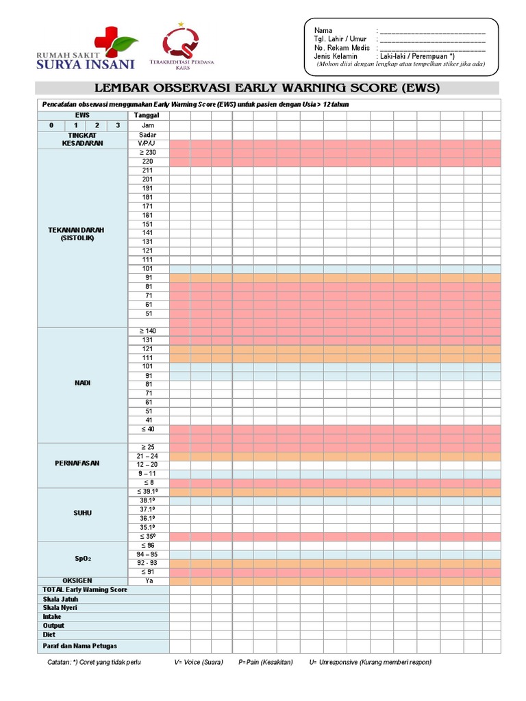 Form Ews Dewasa | PDF