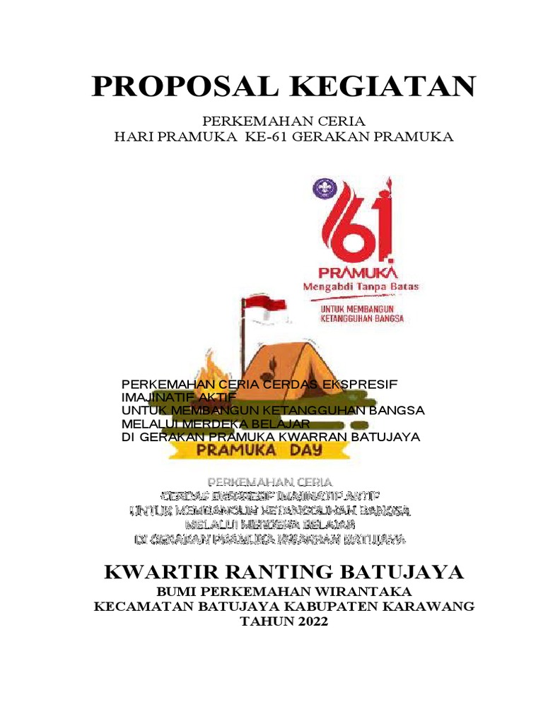 Perkemahan Pramuka Batujaya | PDF