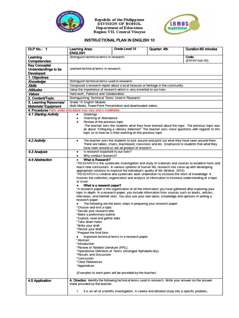 My Iplan For Teaching Demonstration | PDF | Learning | Scientific Method