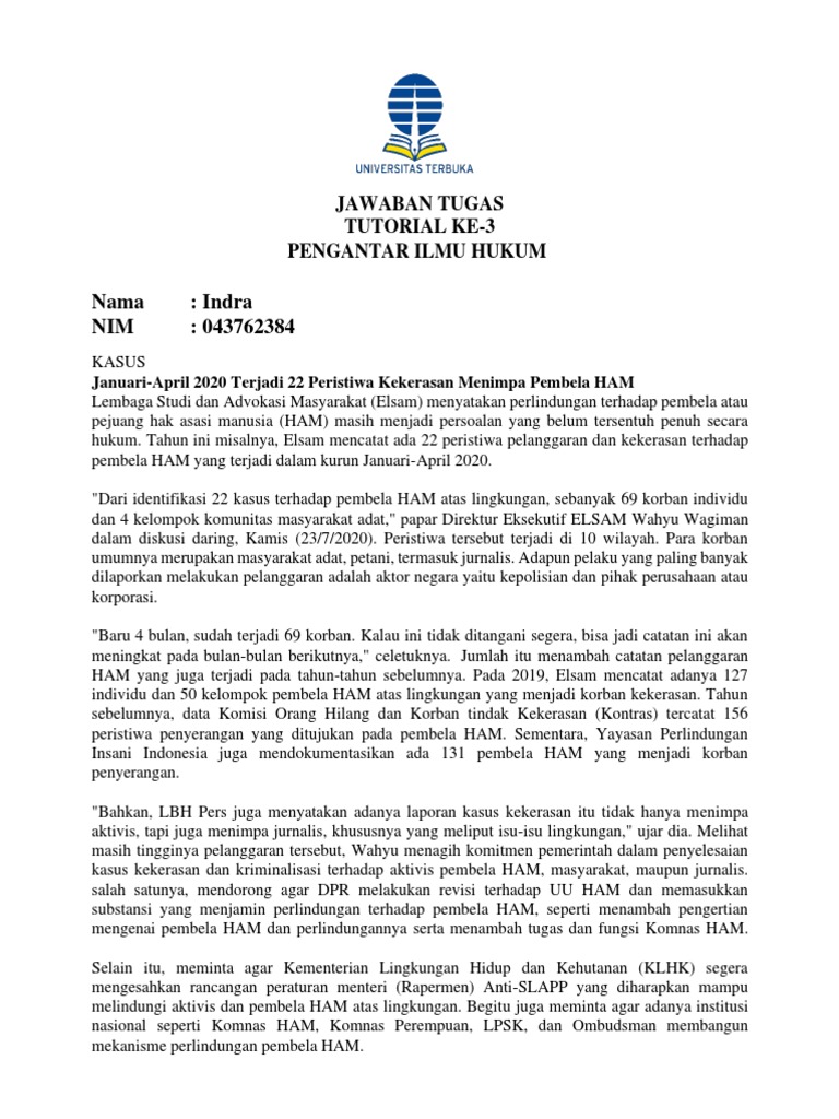 Tugas Tutorial Ke-3-Indra-Pih | PDF
