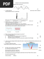 Sound Revision Worksheet | PDF | Sound | Waves
