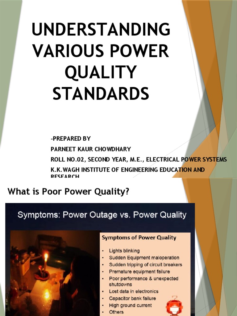 On Various Power Quality Standards | PDF | Power (Physics) | Metrology
