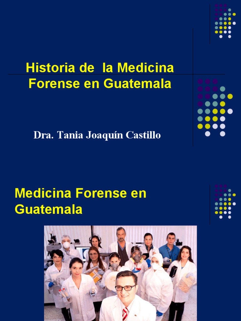 Historia de La Medicina Forense en Guatemala | PDF | Jurisprudencia ...