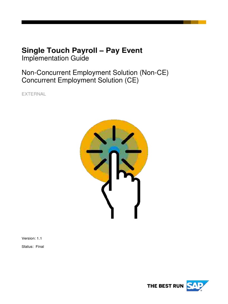 SAP Single Touch Payroll Implementation Guide V1.1 | PDF | Payroll Tax | Soap