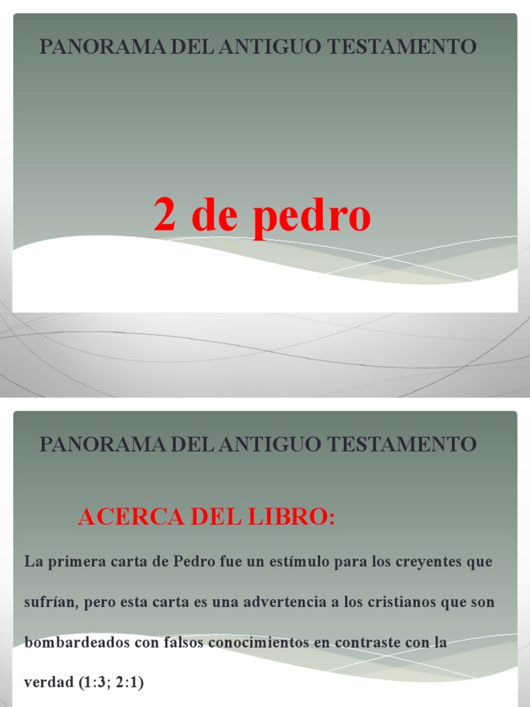 Advertencia de Pedro sobre la Apostasía | PDF