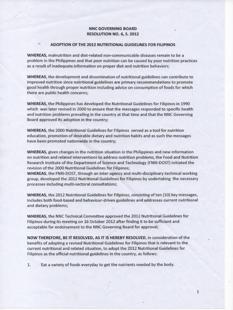 NNC Governing Board Resolution No.6 Series of 2012 | PDF