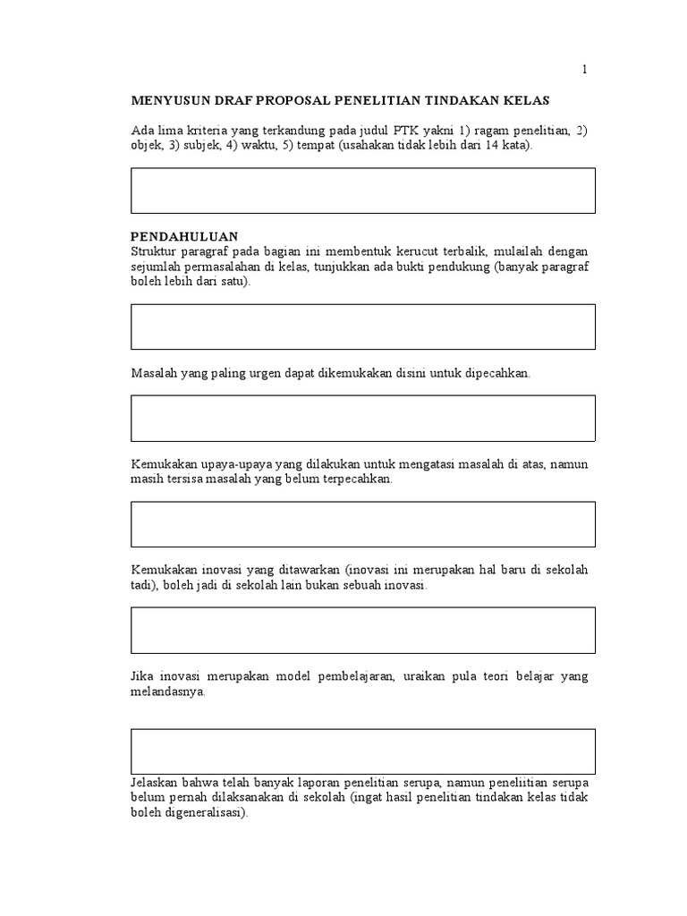 Proposal PTK PPG | PDF