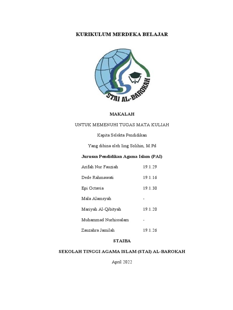 Pemahaman Kurikulum Merdeka Belajar | PDF
