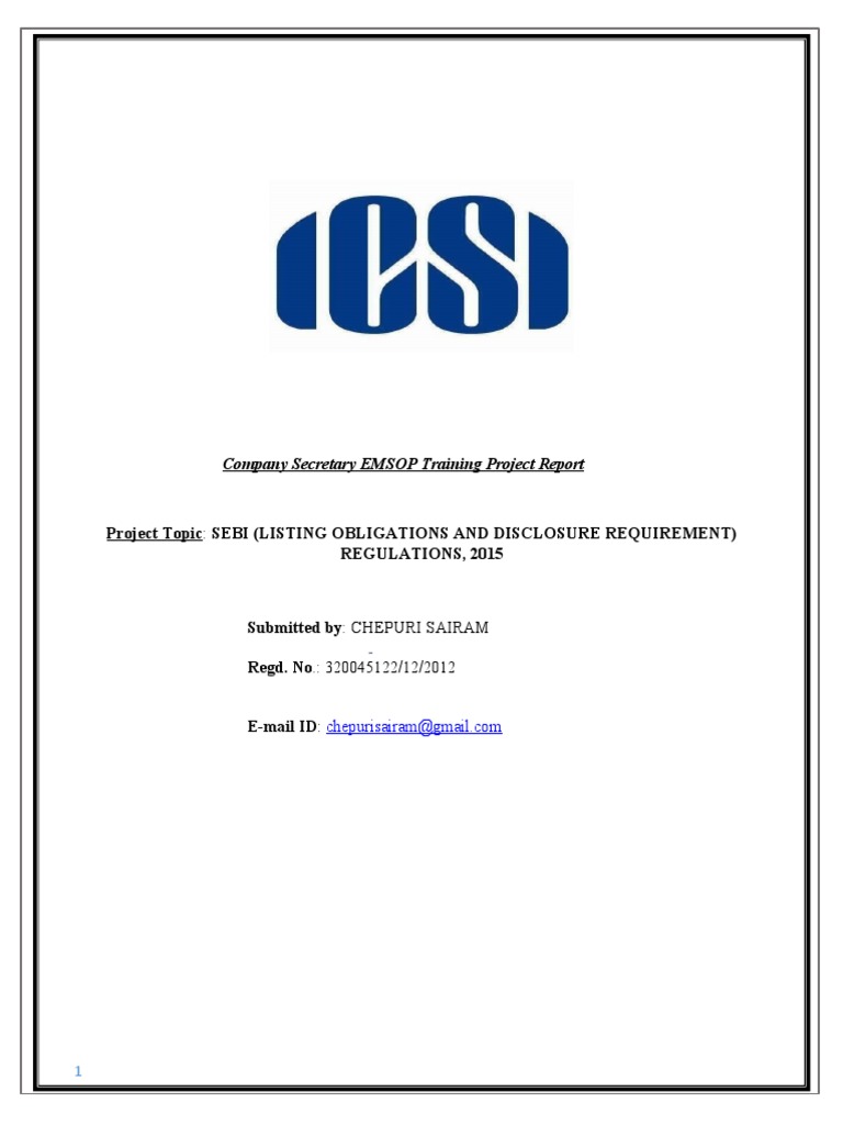 Cs Project Reportpdf | Download Free PDF | Corporate Governance ...