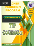 IPBT Course 1 | PDF | Teachers | Learning