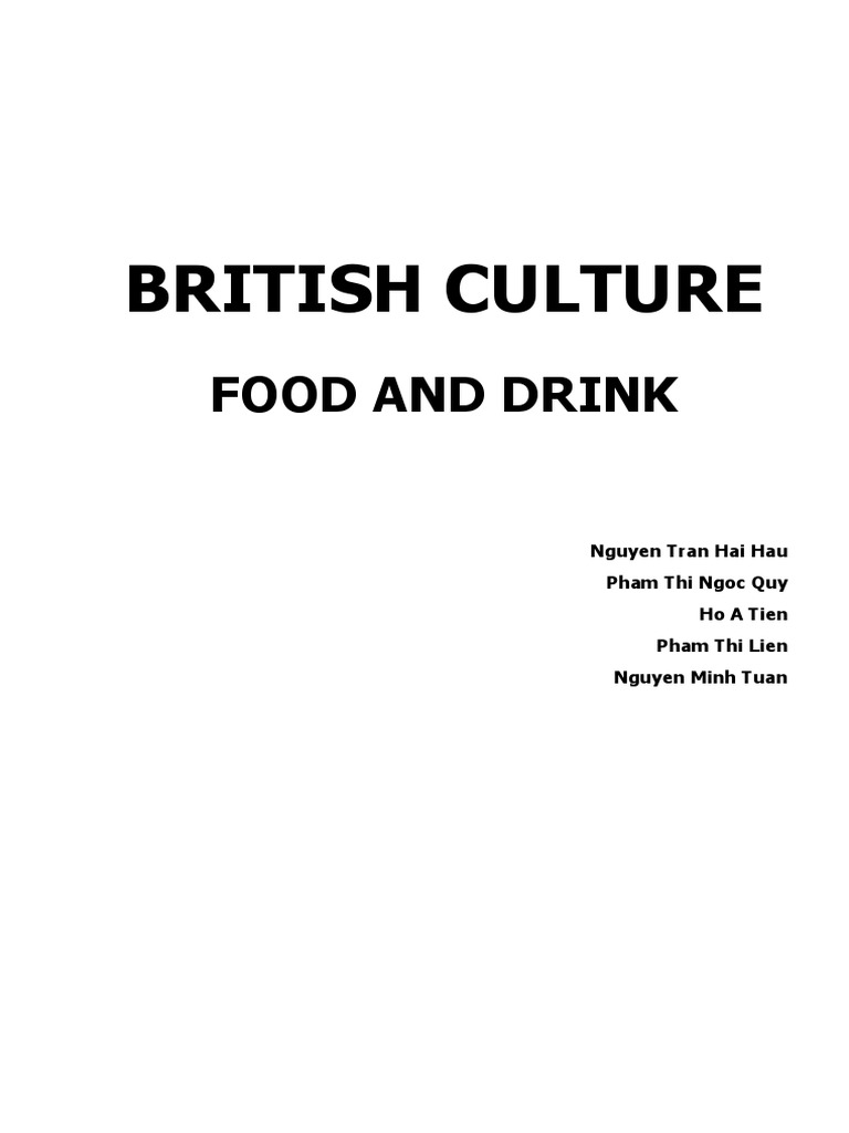 British Culture (File In) | PDF | Meal | Lunch British Culture (File In) | PDF | Meal | Lunch
