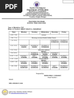 Second Periodical Test Schedule S. Y. 2024 2025 | PDF