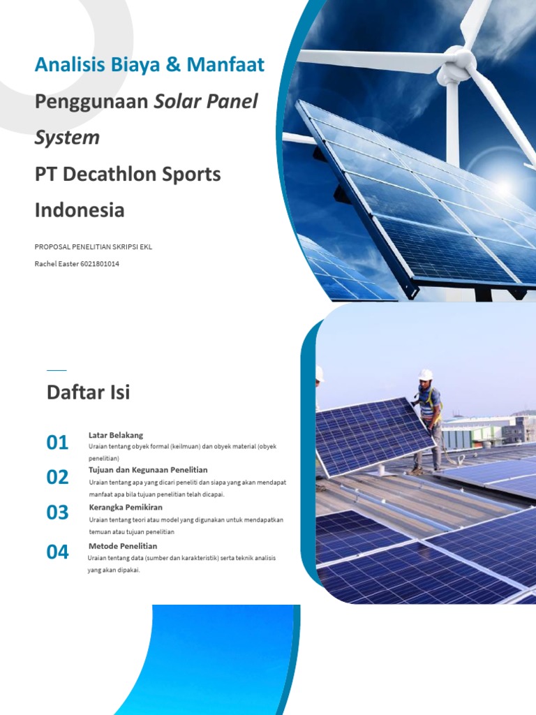 Analisis Biaya Manfaat Solar Panel System PT Decathlon Sports Indonesia ...